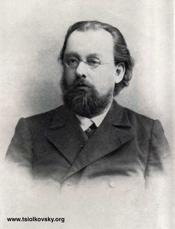 Colorized photographs of Konstantin Tsiolkovsky